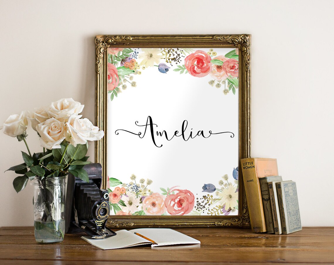 Personalized Sign Custom Name Sign Personalized Name Print - Etsy Israel