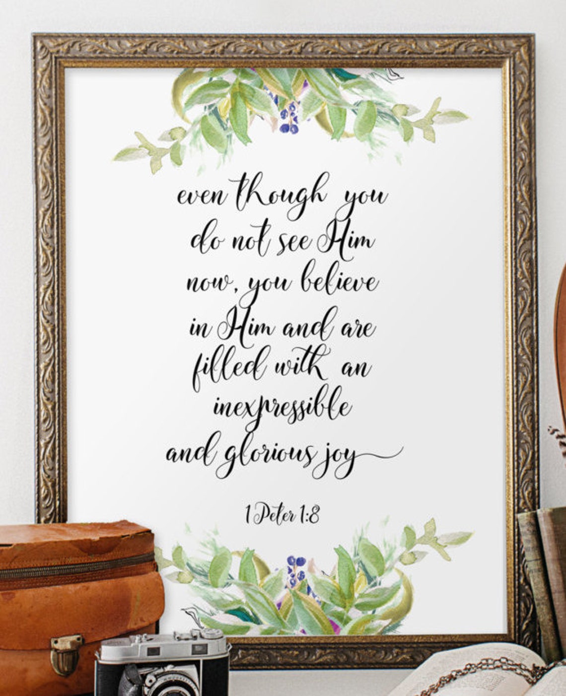 Bible Verse Art Printables Scripture Art Print Calligraphy - Etsy