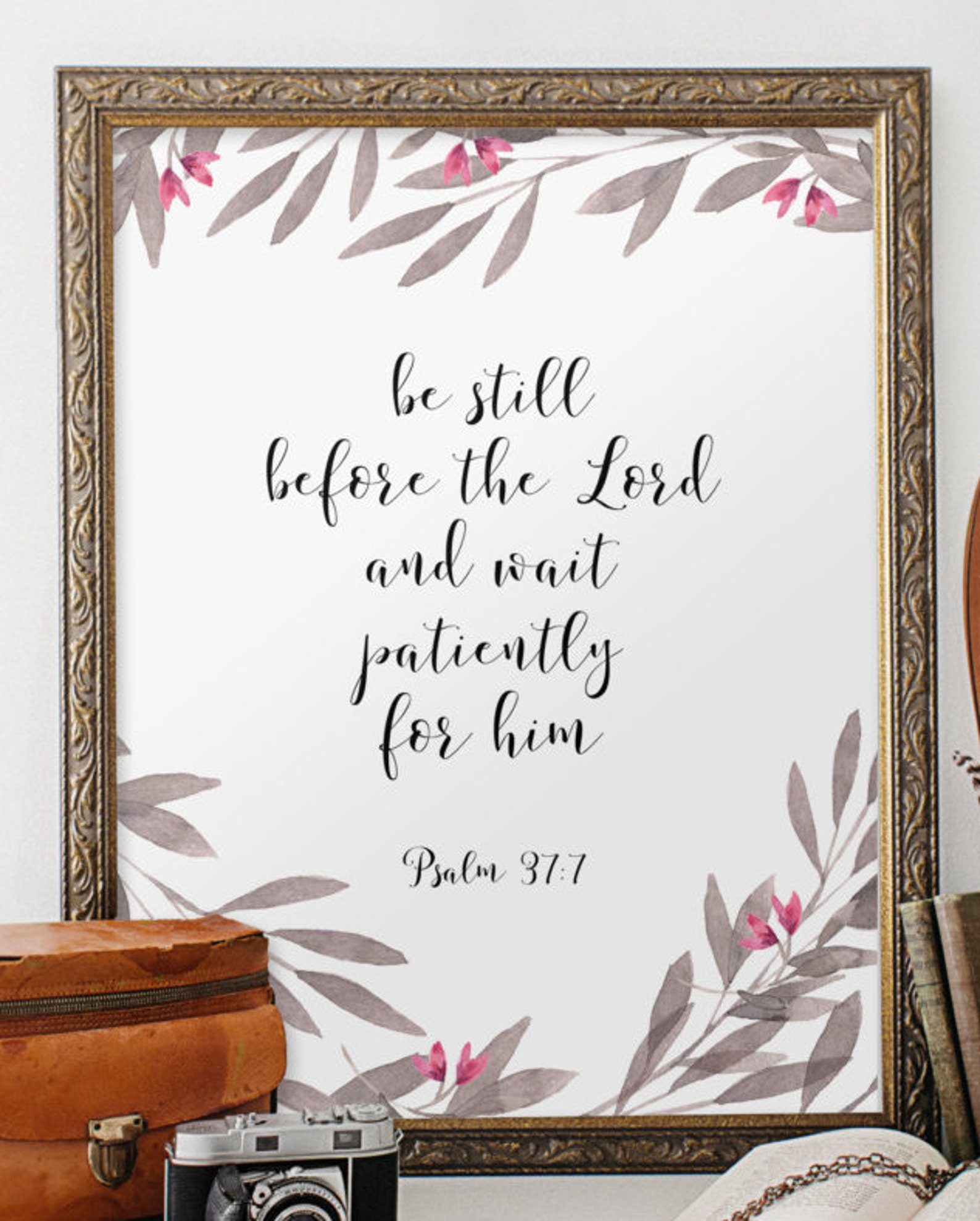 Scripture Printable Bible Verse Print Typography Print Wall | Etsy