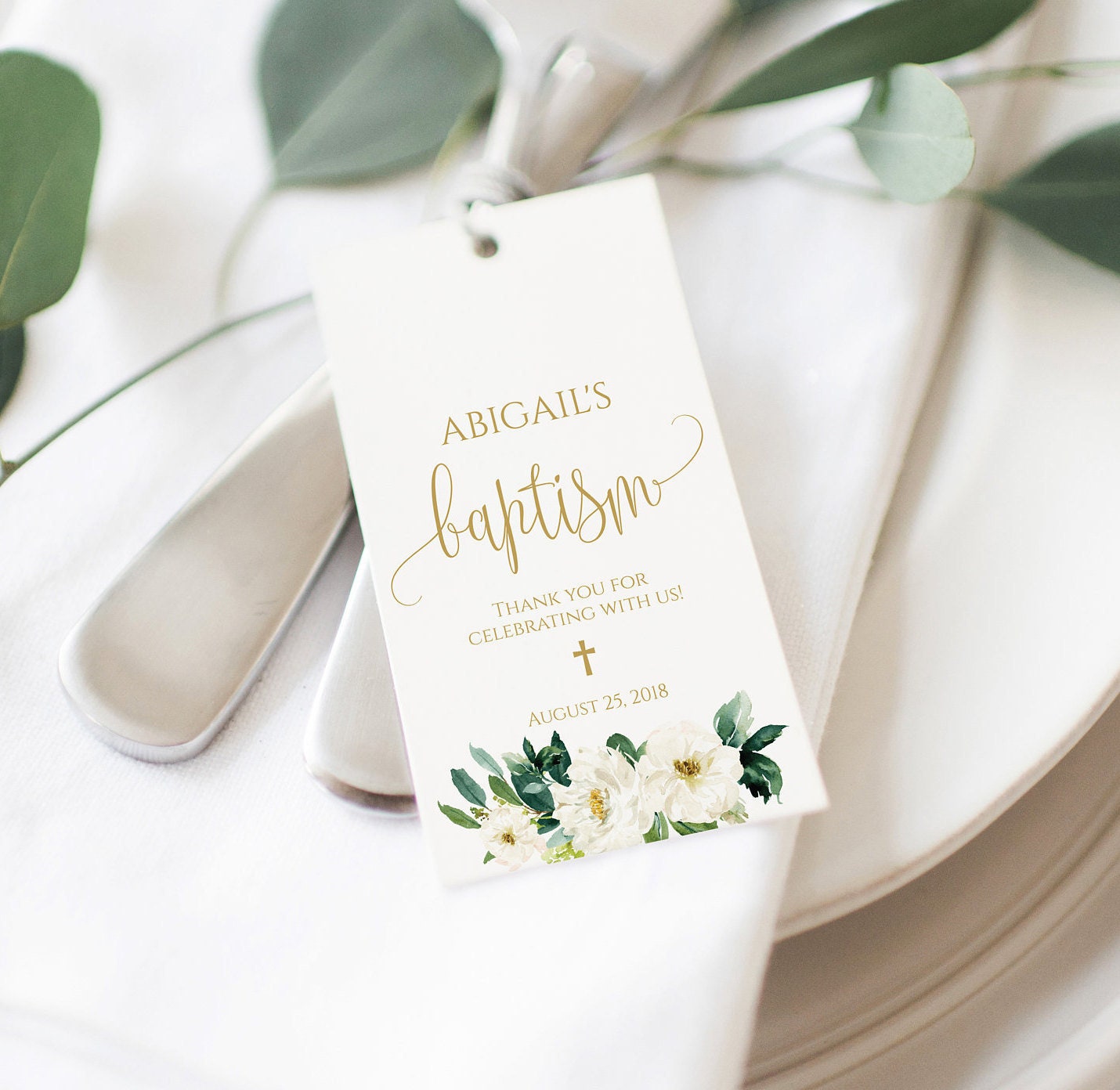 Baptism Favor Tags, Baptism Favor Bags, Girl Baptism Tags, Favor Tags ...