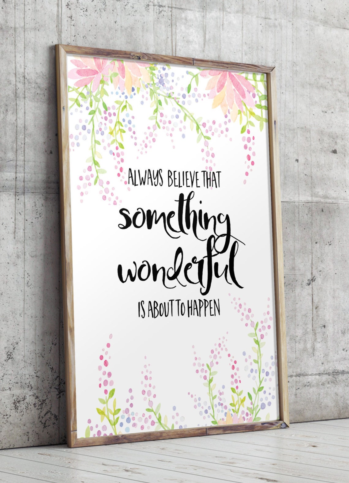 Inspirational Quote Print Art Typography Wall Art Poster | Etsy