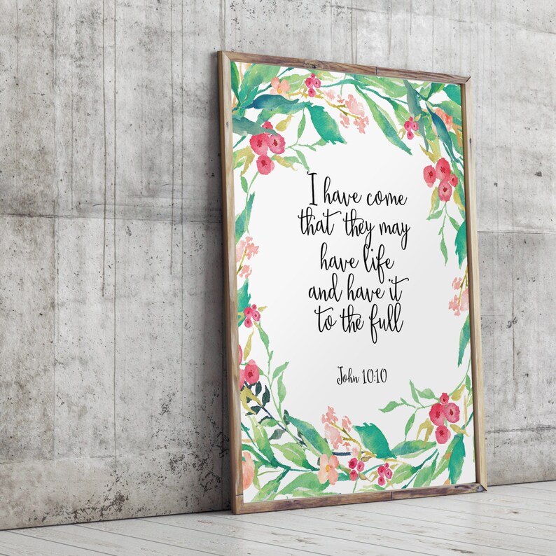 Bible Verse Printable Scripture Print Christian Wall Art | Etsy