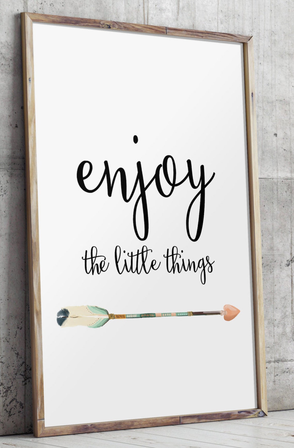 Home decor Printable art poster Enjoy the little things | Etsy