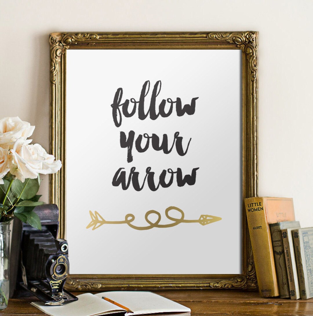 Quote Print Printable Children's Art Wall Decor Arrows Nursery ...