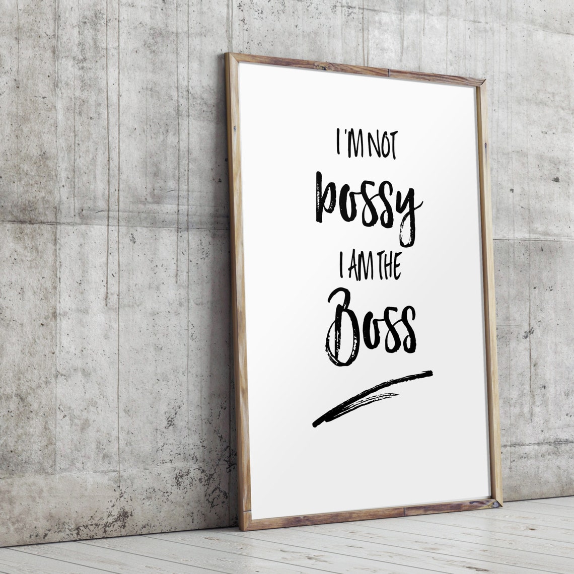 Funny Printables I'm Not Bossy I Am the Boss Funny Wall - Etsy