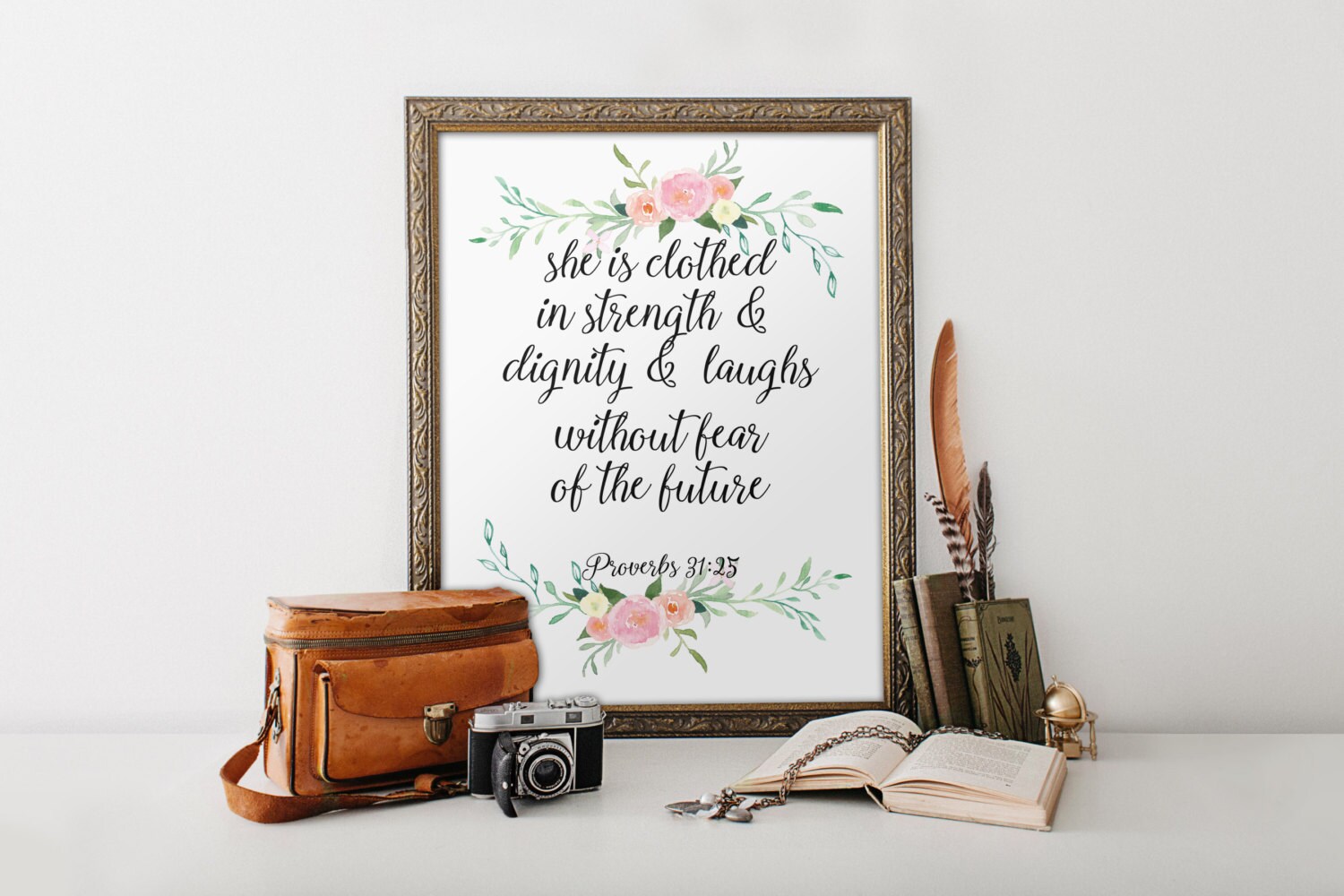 Bible Verse Printable Scripture Print Christian Wall Art Decor | Etsy