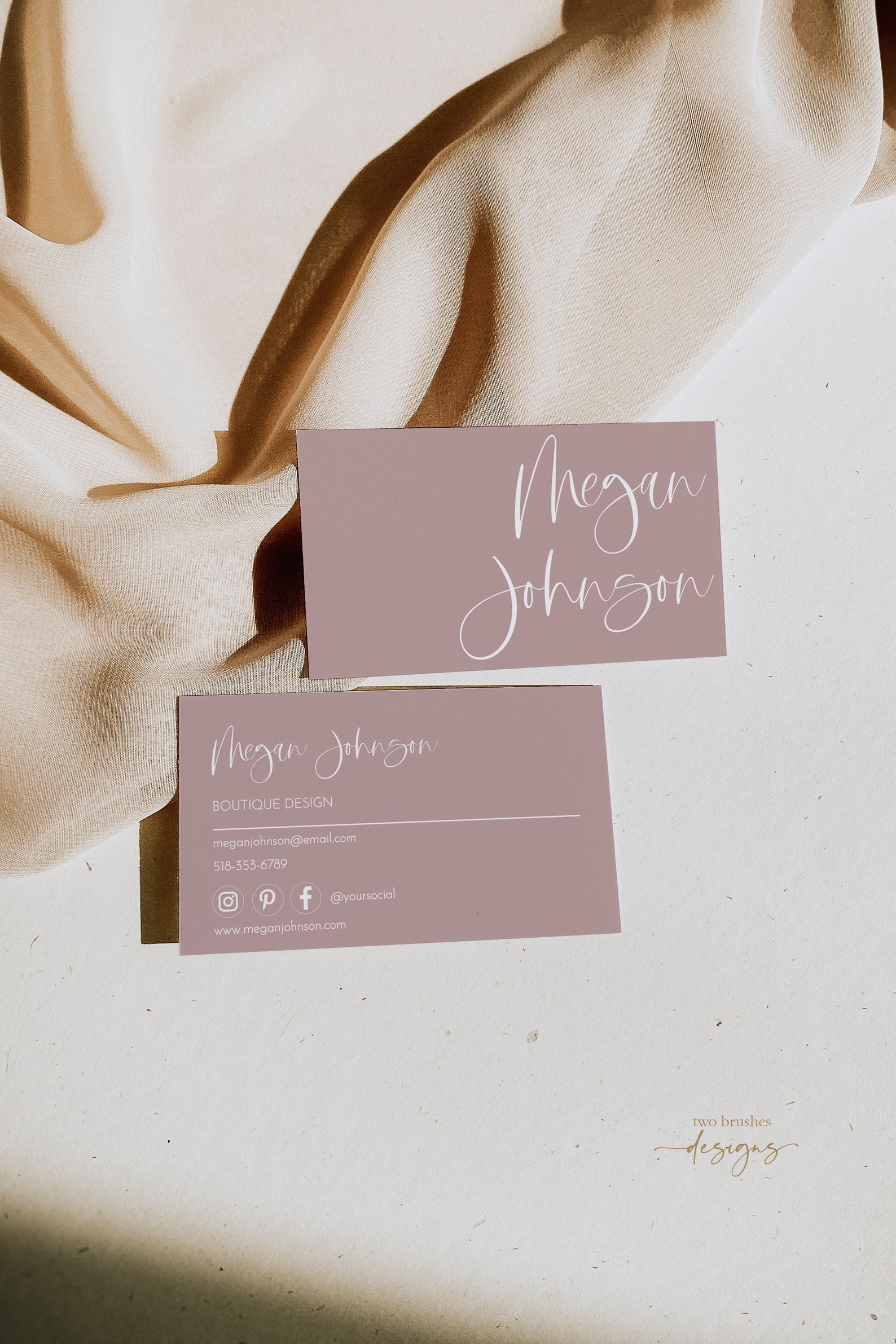 Boho Business Card Template Printable Business Cards Modern - Etsy