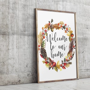 Rustic Home Decor, Rustic Prints, Rustic Welcome Sign, Welcome, Welcome ...