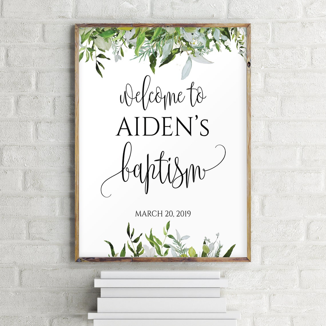Baptism Welcome Sign Personalized Baptism Print Custom | Etsy