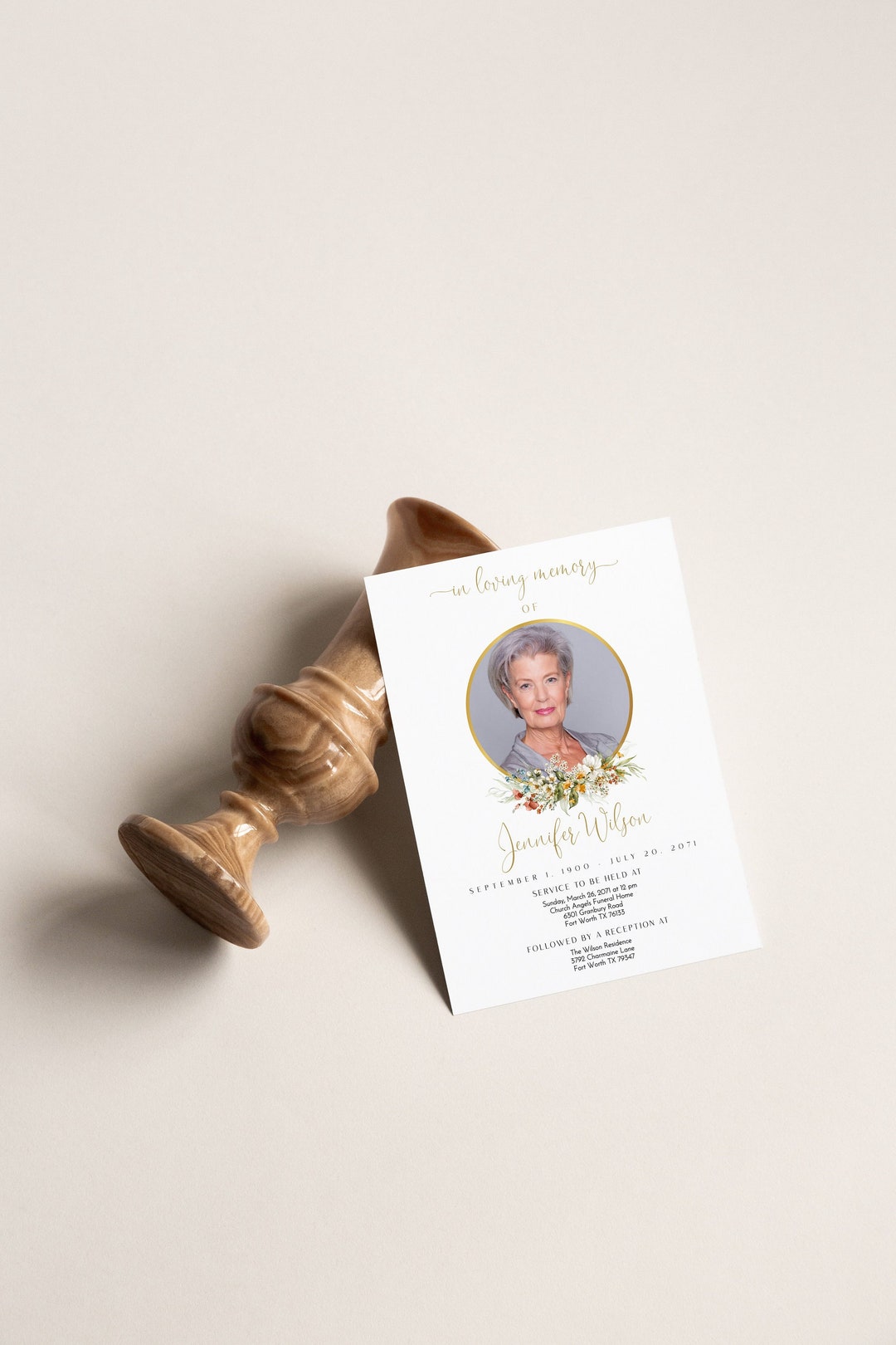 In Loving Memory Invitations Template, Celebration of Life Invitation ...