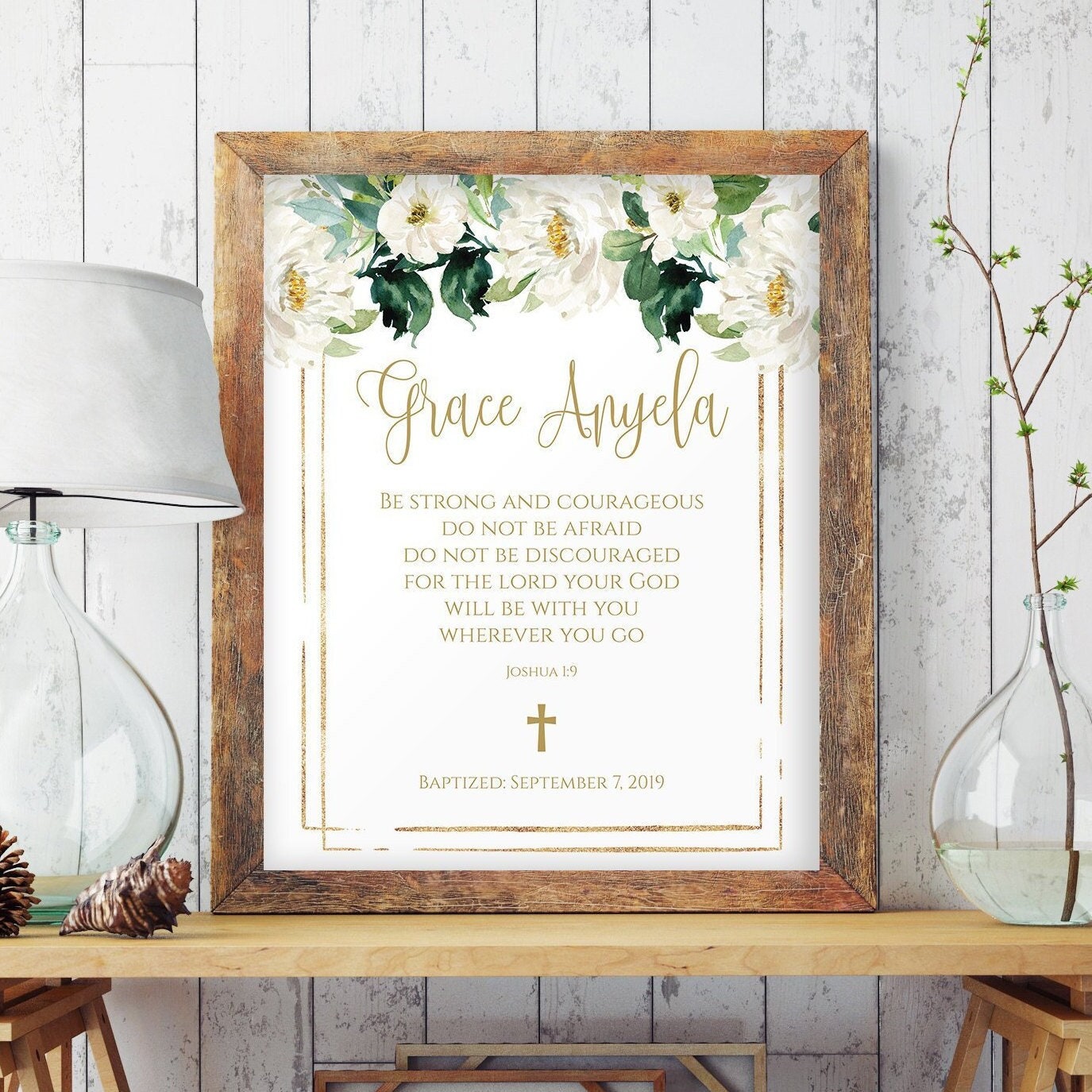 Printable Baptism Gift, Personalized Baptism Gifts for Girls, Gift From ...