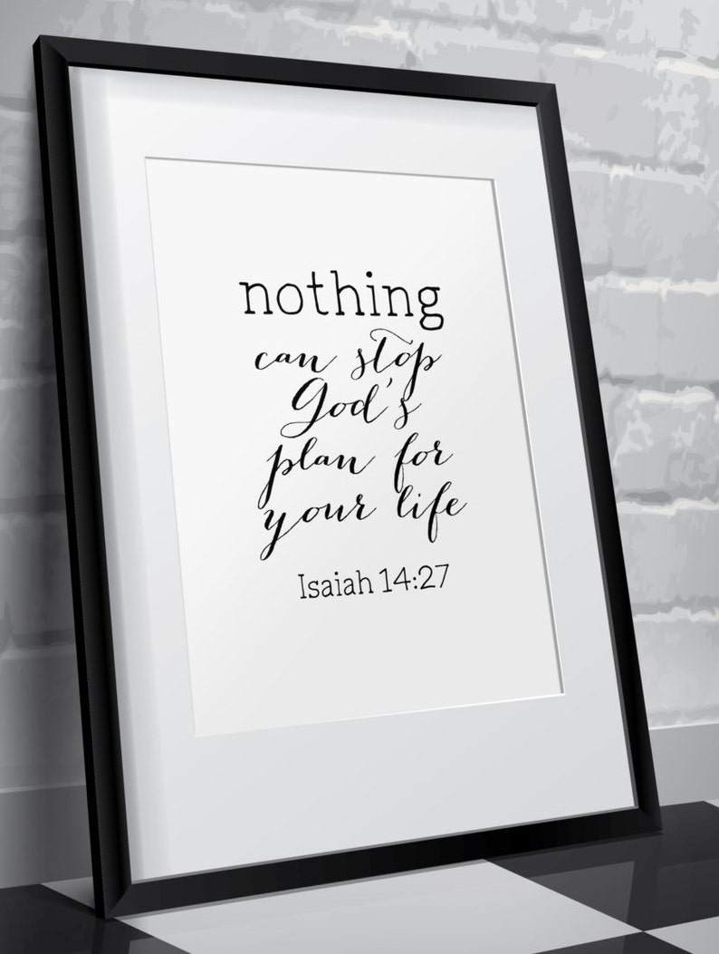 Bible Verse Print Art Bible Verse Printable Scripture Print | Etsy