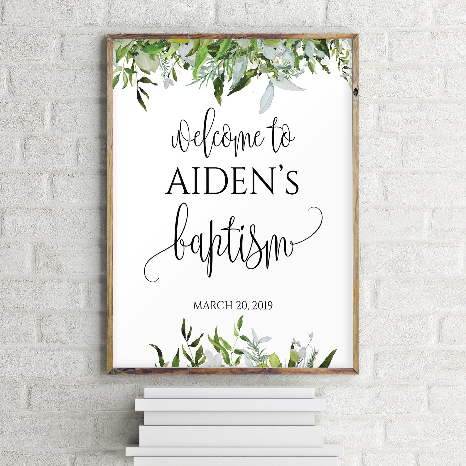 Baptism Welcome Sign Personalized Baptism Print Custom | Etsy
