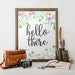 Quote Print Hello There Printable Wall Art Decor Poster - Etsy