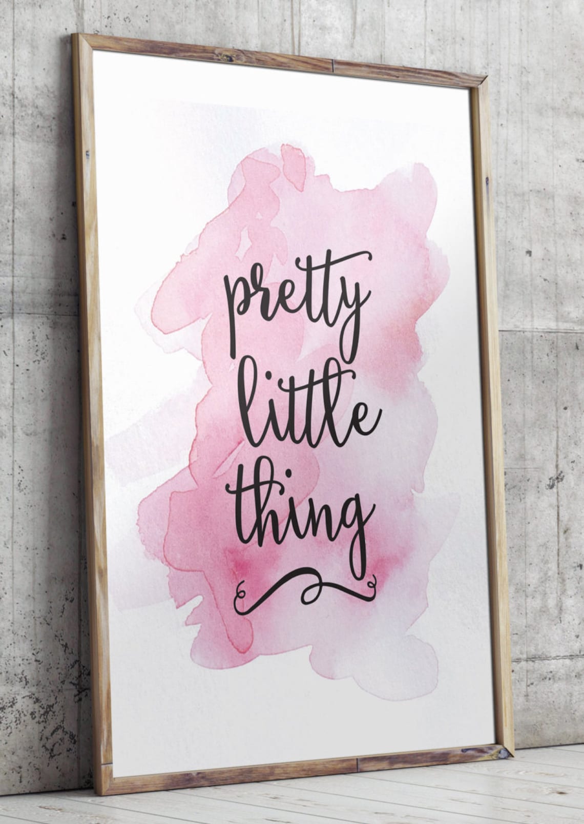 Pink Nursery Art Pretty Little Thing Printable Art Nursery - Etsy