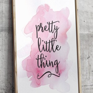 Pink Nursery Art Pretty Little Thing Printable Art Nursery Decor for ...