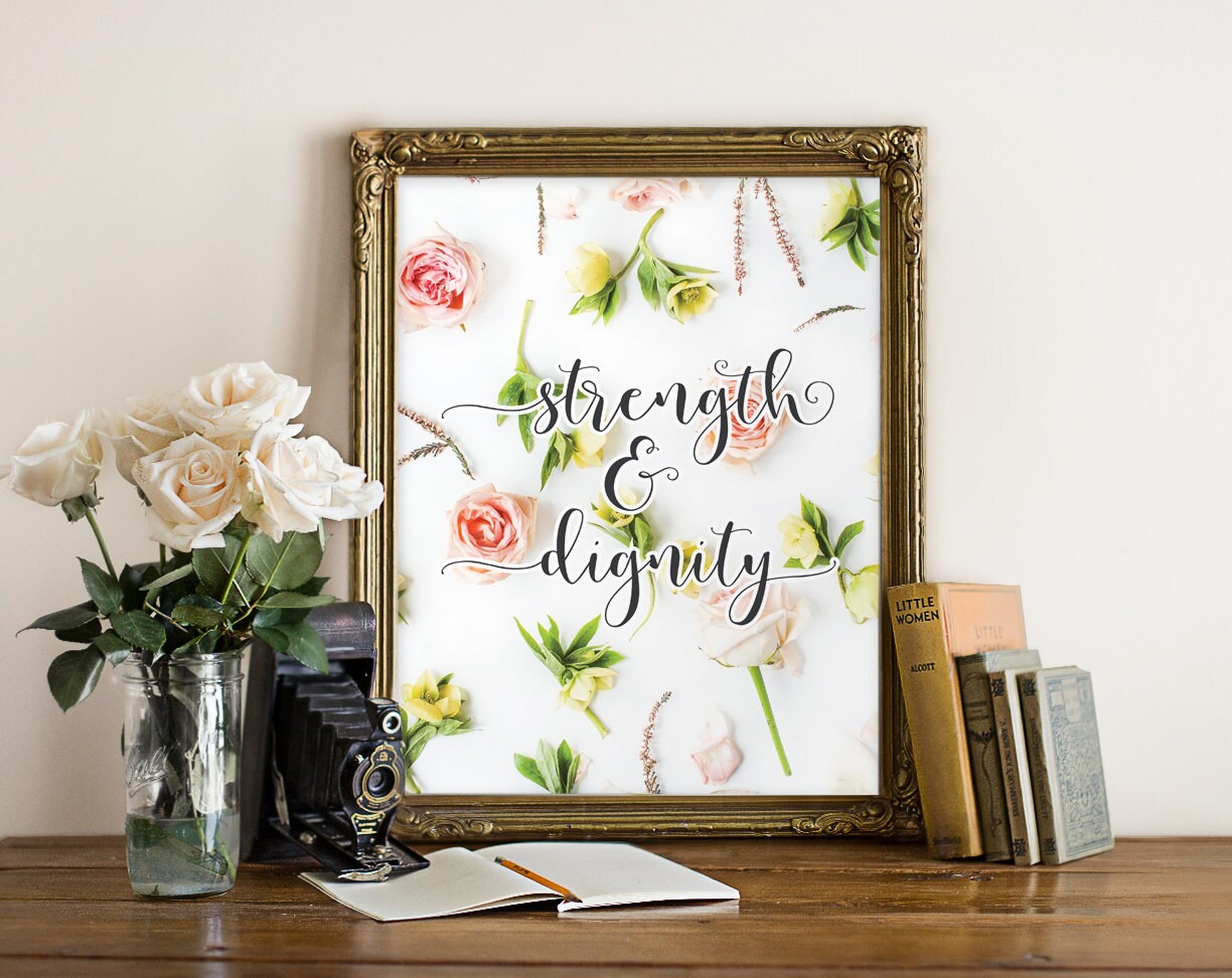 Strength and Dignity Gift for Her Gift for Mom Christian - Etsy