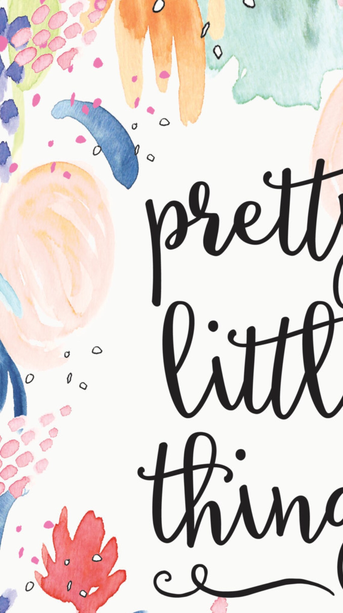 Girl Nursery Art Pretty Little Thing Print Typographic Nursery | Etsy