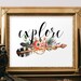 Nursery Decor, Adventure Sign, Explore Sign, Explore Print, Rustic ...