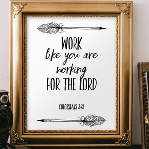 Bible Verse for the Wall Wall Decor Art Scripture Printable ...