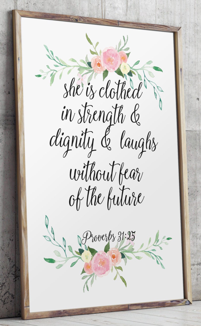 Bible Verse Printable Scripture Print Christian Wall Art Decor | Etsy