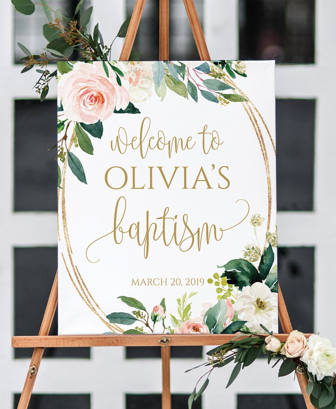 Baptism Welcome Sign Personalized Baptism Print Custom - Etsy