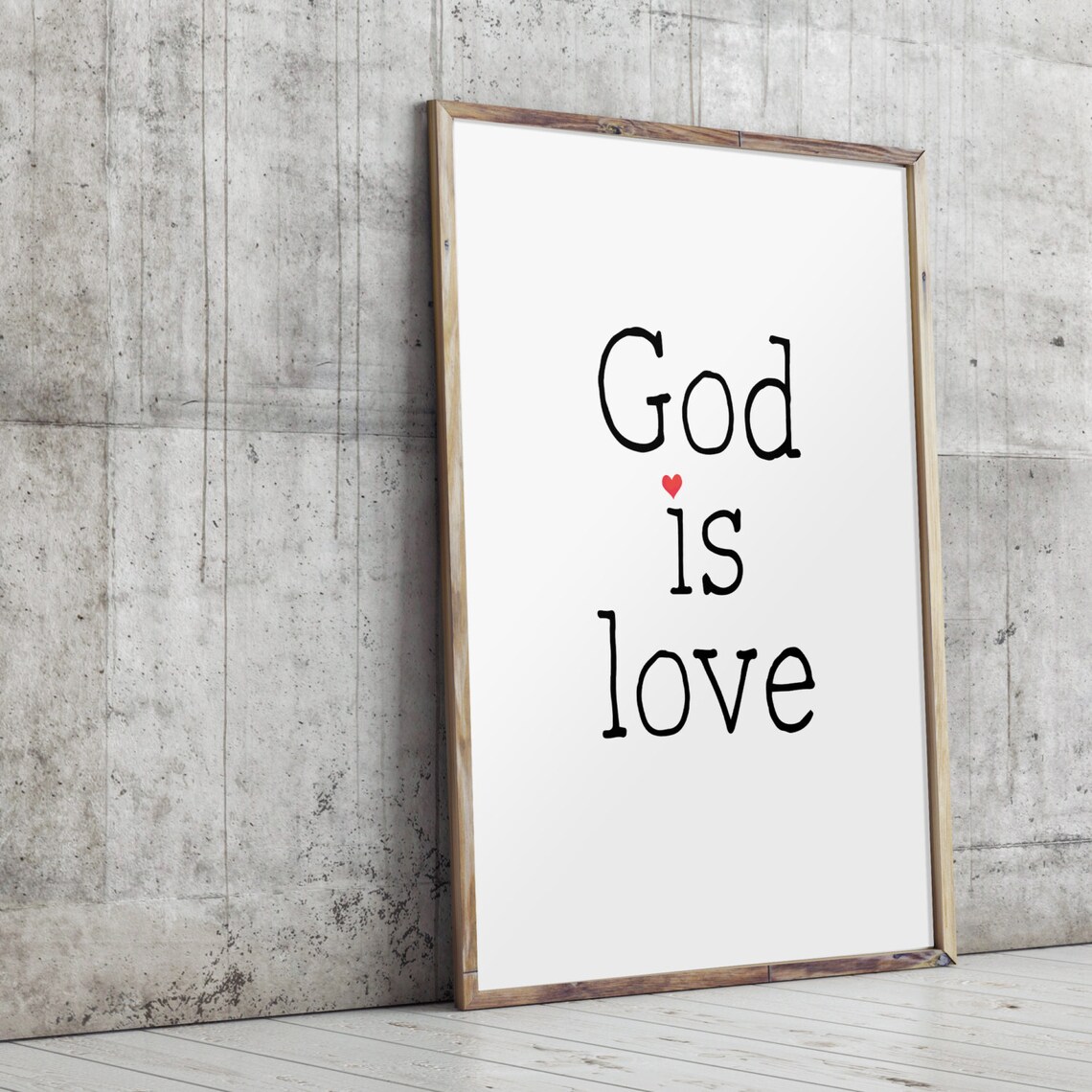 Scripture Art Print God is Love Bible Verse Christian Art - Etsy