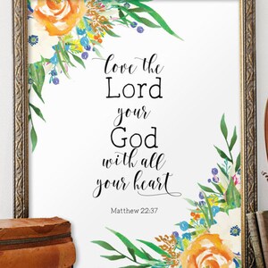 Scripture Printable, Bible Verse Printable, Confirmation Gift for Girls ...