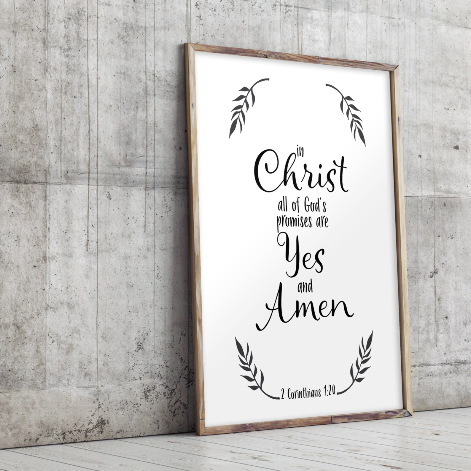 Scripture Wall Art Print Signs Inspirational Quotes Wall | Etsy
