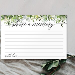 Memory Cards, Share a Memory Card, Memorial Card, Funeral Memory Card ...