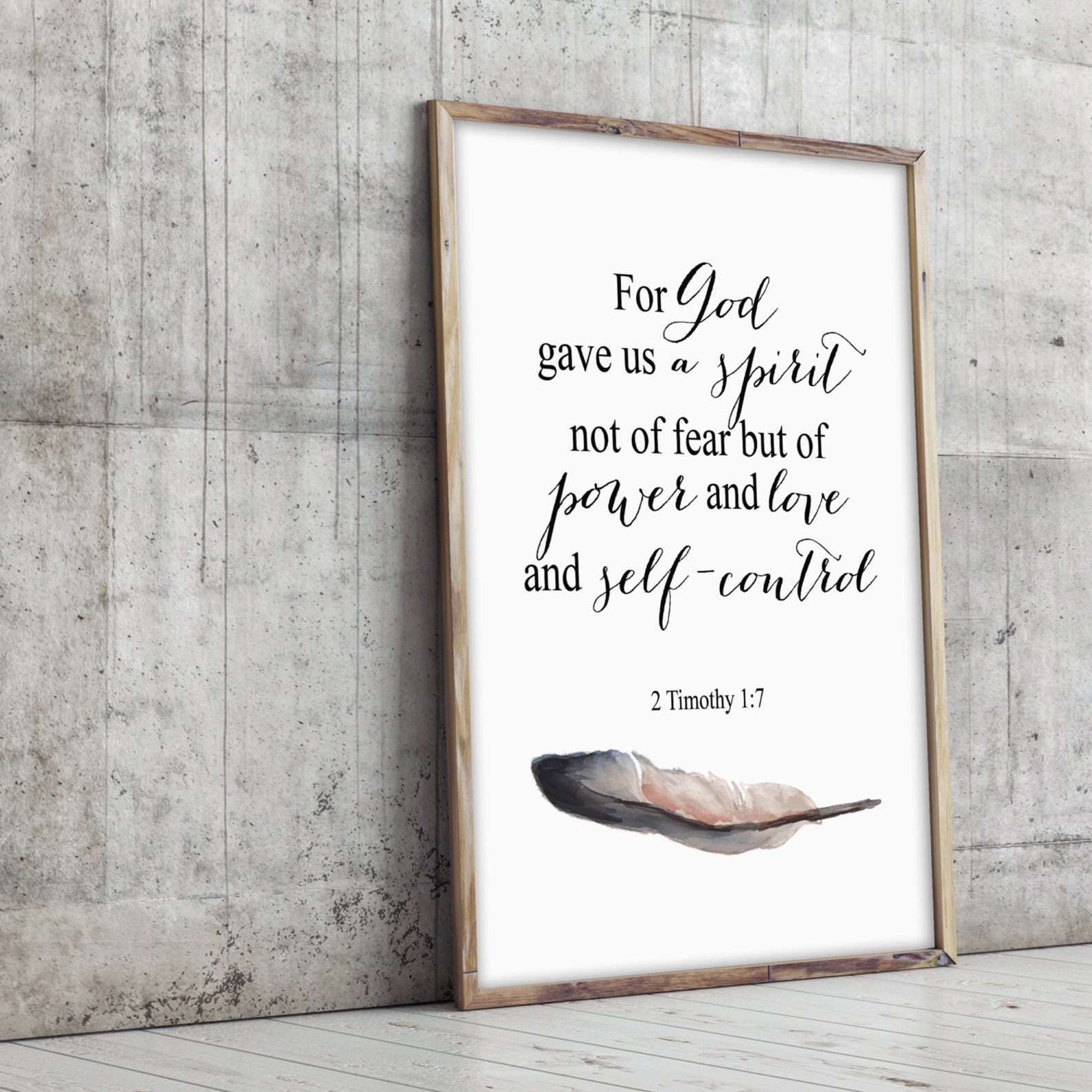 Feather Print Art Bible Verse Print Scripture Art Teen Room | Etsy