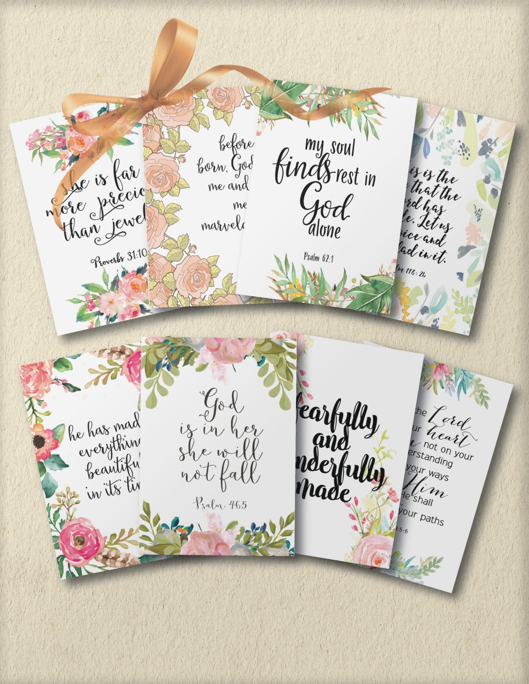 Printable Tags, Scripture Art Print, Bible Verse Tags 2.5"x3.5 ...