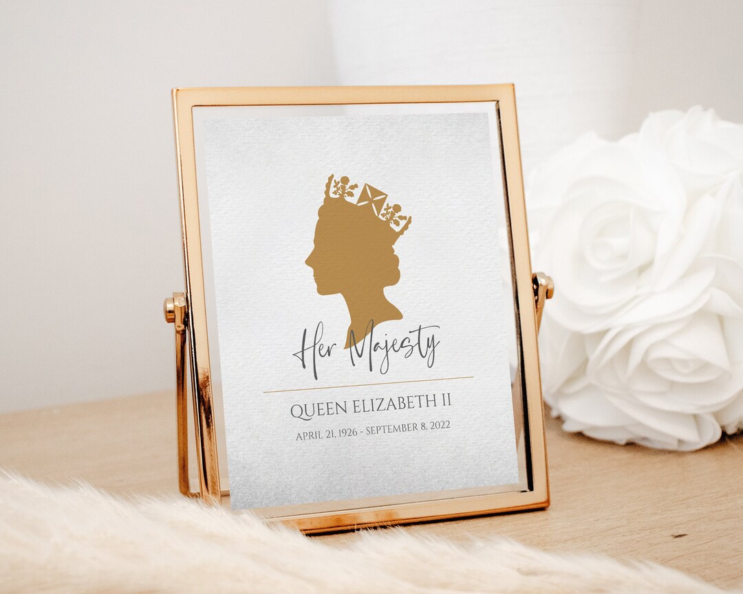 Queen Elizabeth II Portrait, Elizabeth II Poster, Elizabeth II Print ...