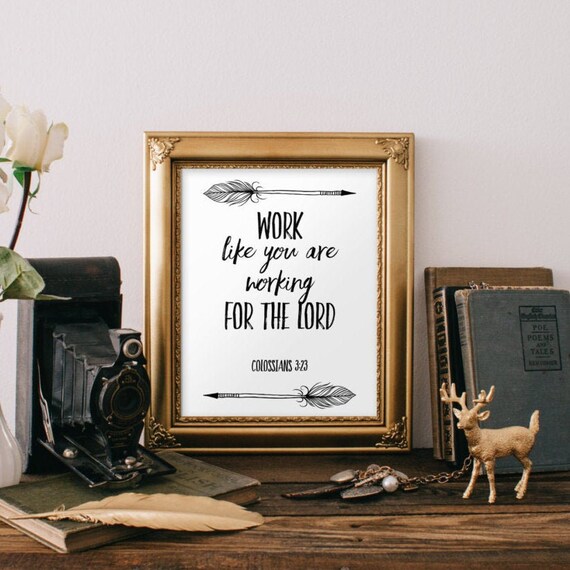 Bible Verse for the Wall Wall Decor Art Scripture Printable | Etsy