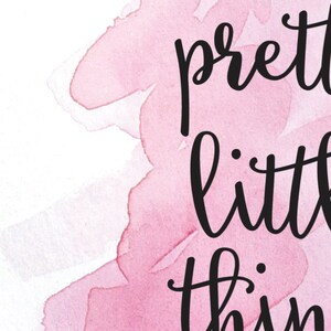 Pink Nursery Art Pretty Little Thing Printable Art Nursery Decor for ...