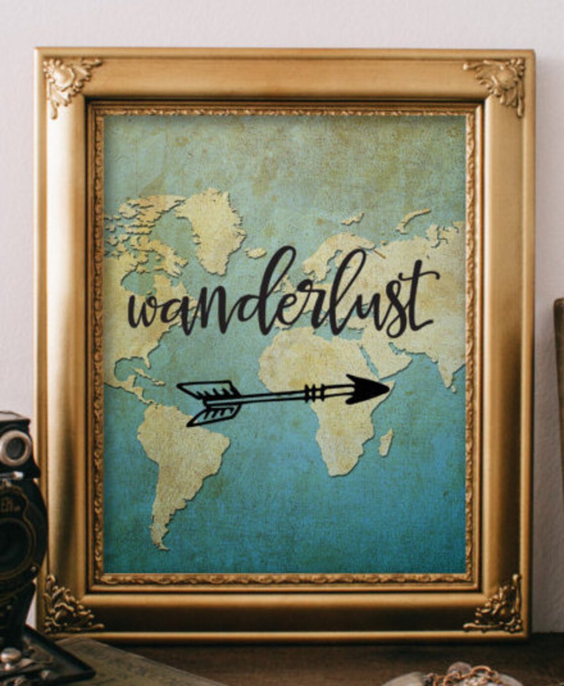 Wanderlust Print Travel Poster Printable Prints Travel Quote | Etsy