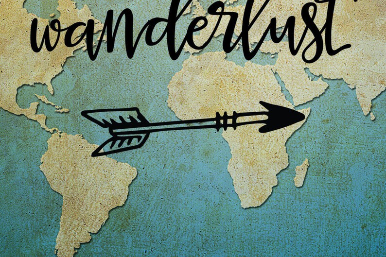 Wanderlust Print Travel Poster Printable Prints Travel Quote | Etsy