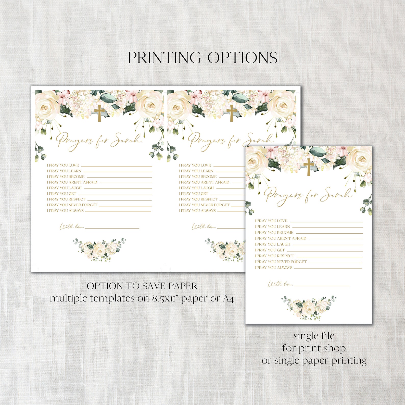 Baptism Games, Prayers for Baby, Baby Shower Game, Wishes for Baby Girl ...