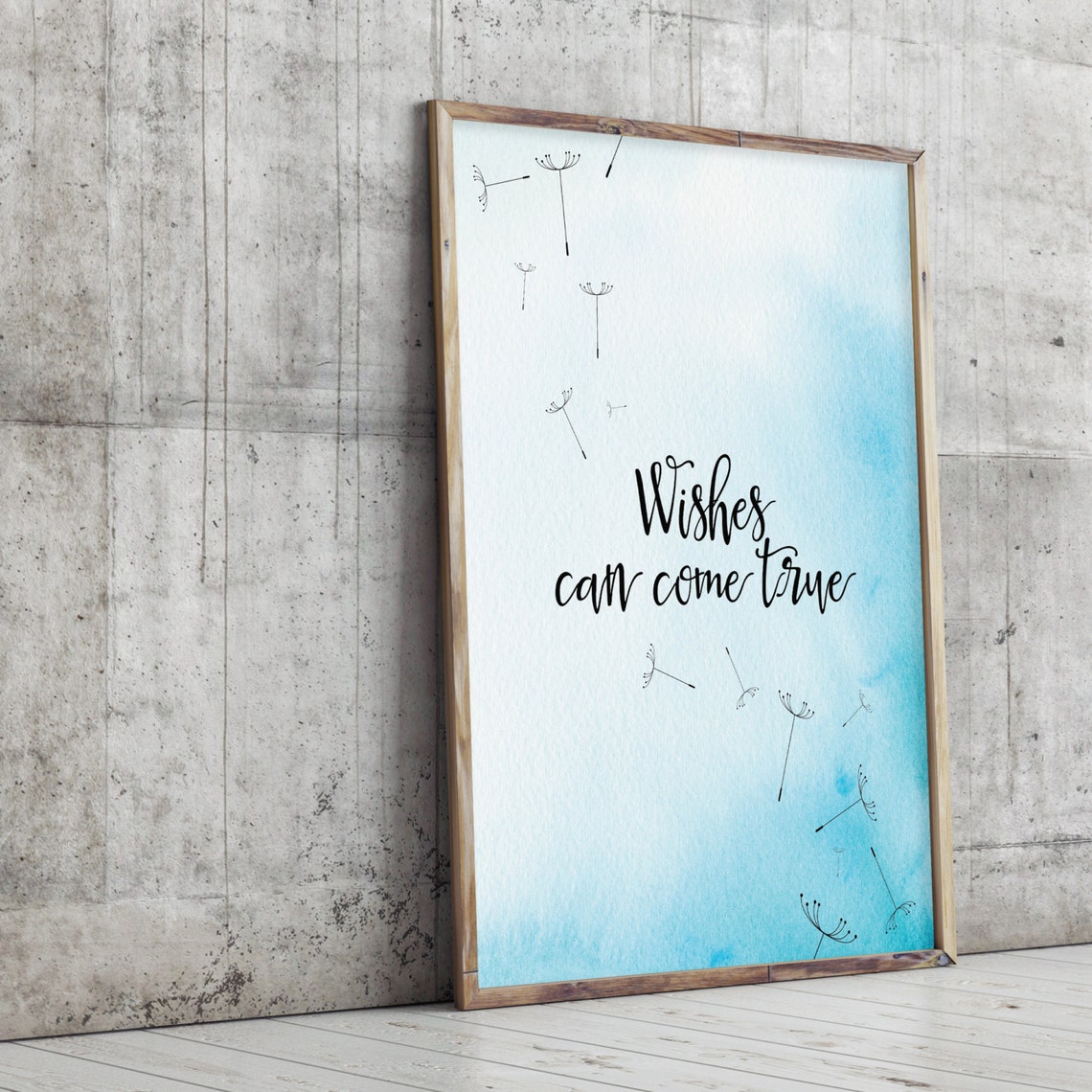 Inspirational Quote Dandelion Art Motivational Quote Home | Etsy