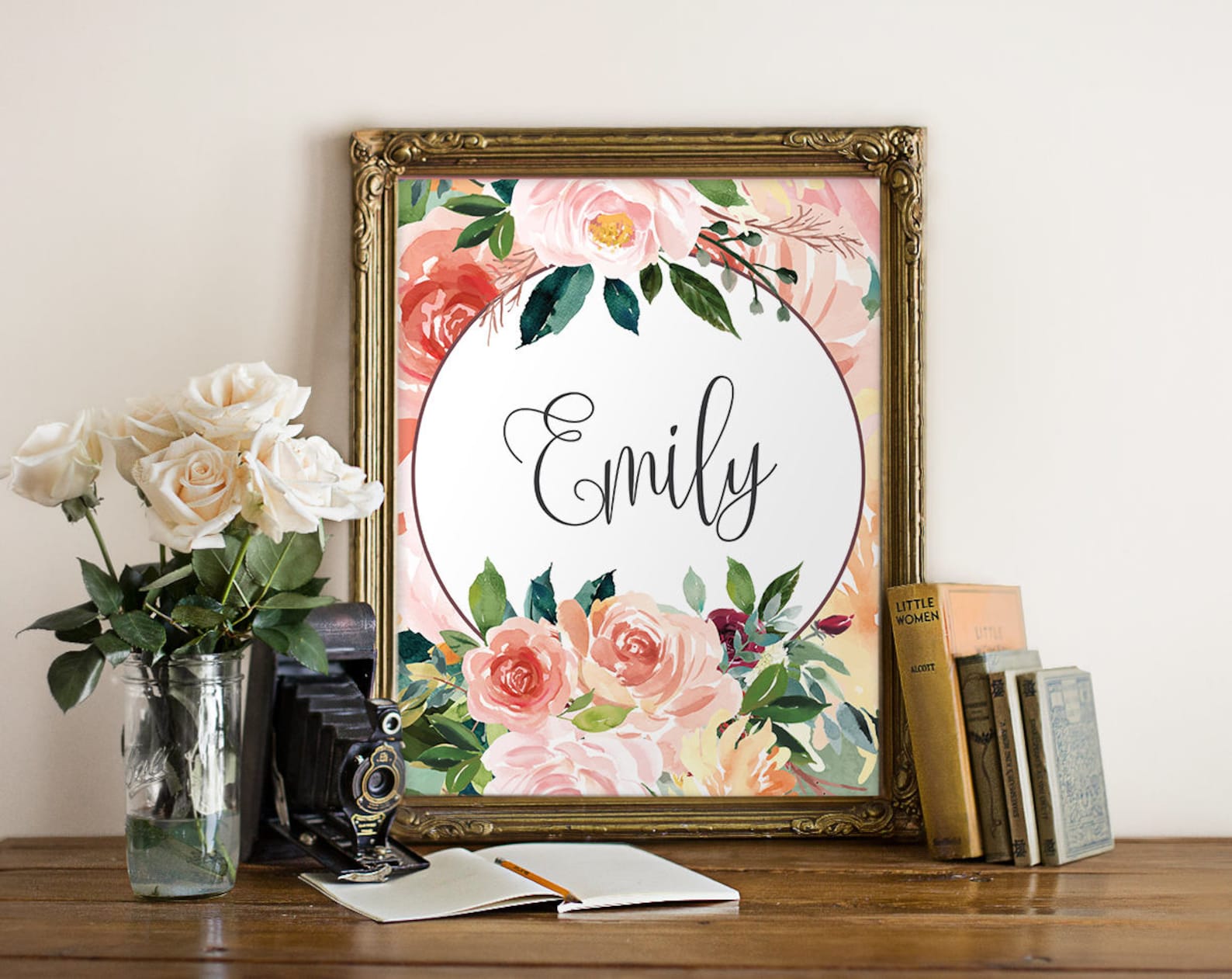 Personalized Name Signs Floral Name Sign Personalized - Etsy