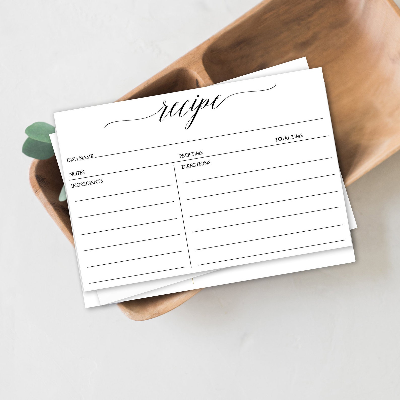 Recipe Card Printable Recipe Card Printable Template - Etsy