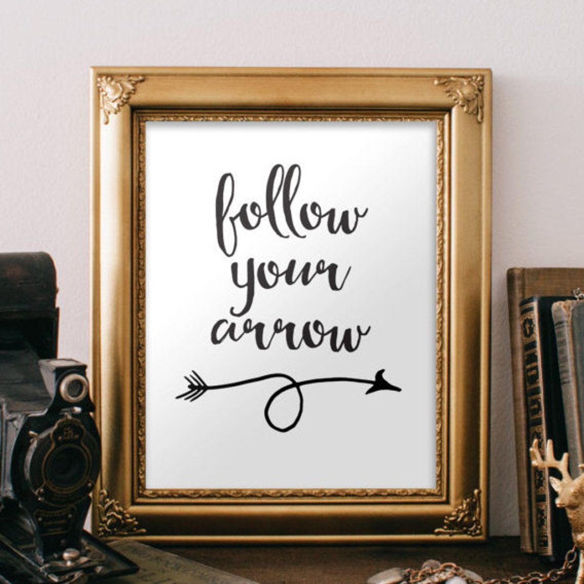 Follow Your Arrow Follow Your Arrow Sign Arrow Wall Art - Etsy