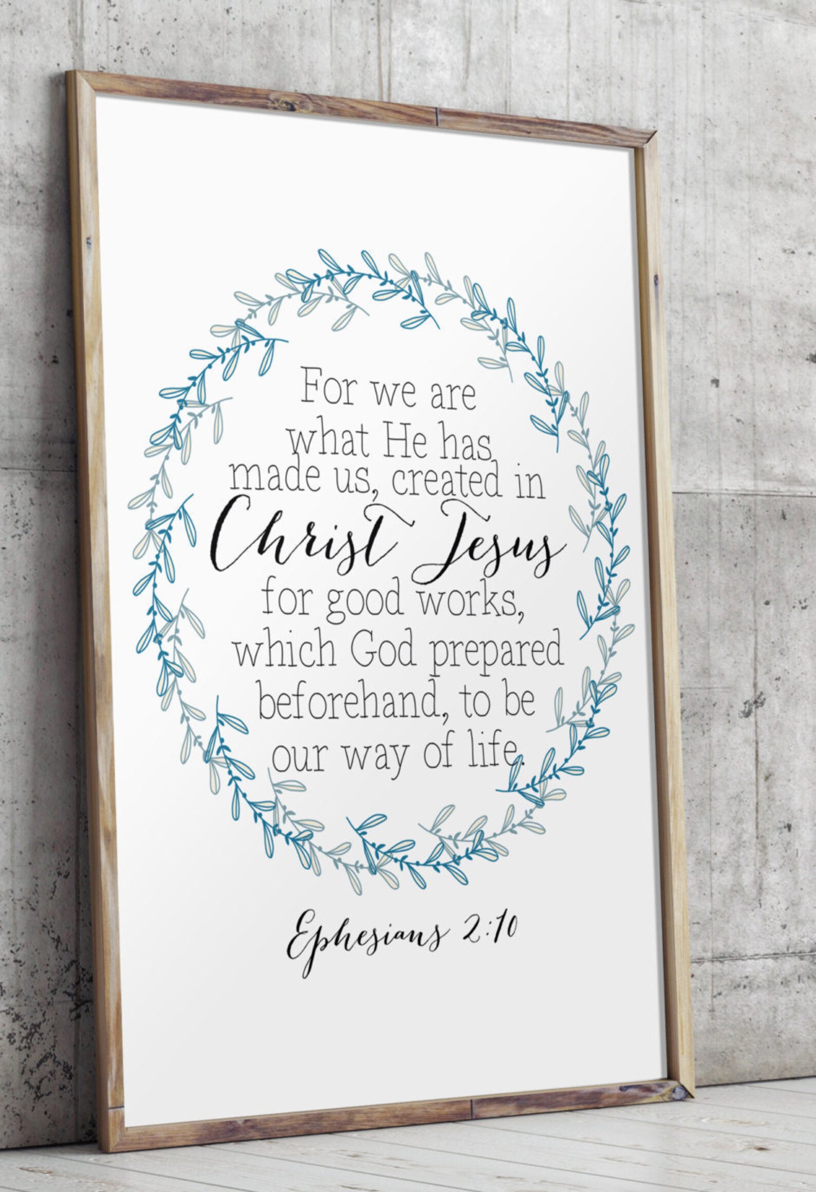 Bible Verse Artwork Scripture Print Christian Wall Decor - Etsy