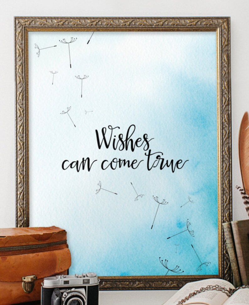 Inspirational Quote Dandelion Art Motivational Quote Home - Etsy