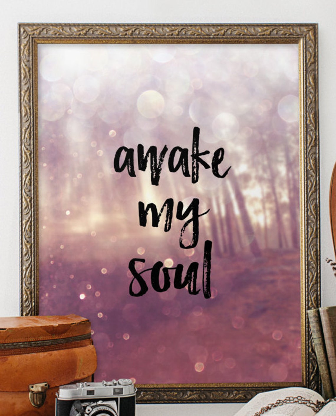 Awake My Soul Song Lyrics Print Home Decor Hand Lettered | Etsy
