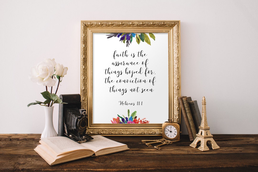 Christian Wall Art Decor, Scripture Art Print, Bible Verse Print ...