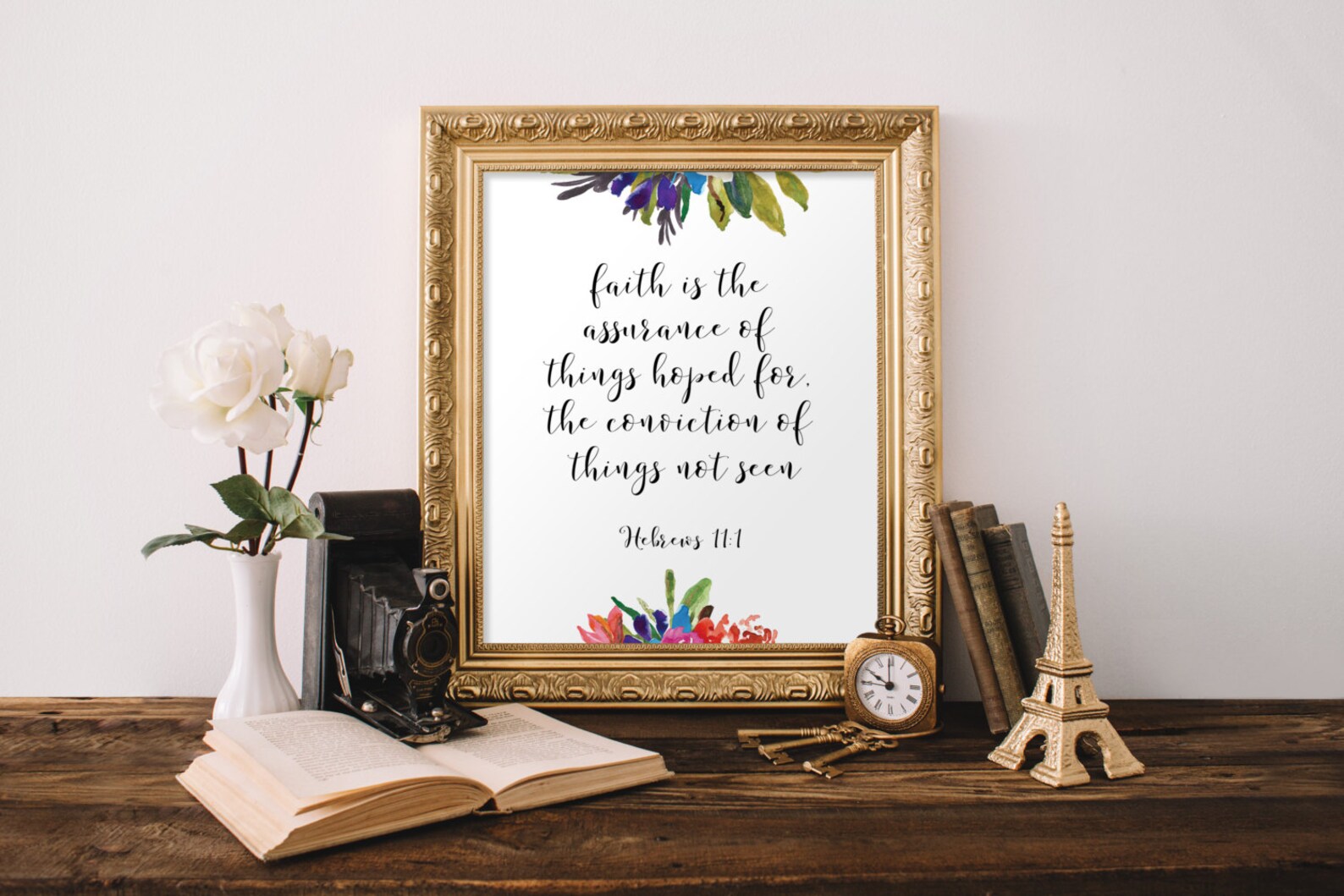 Christian Wall Art Decor Scripture Art Print Bible Verse | Etsy