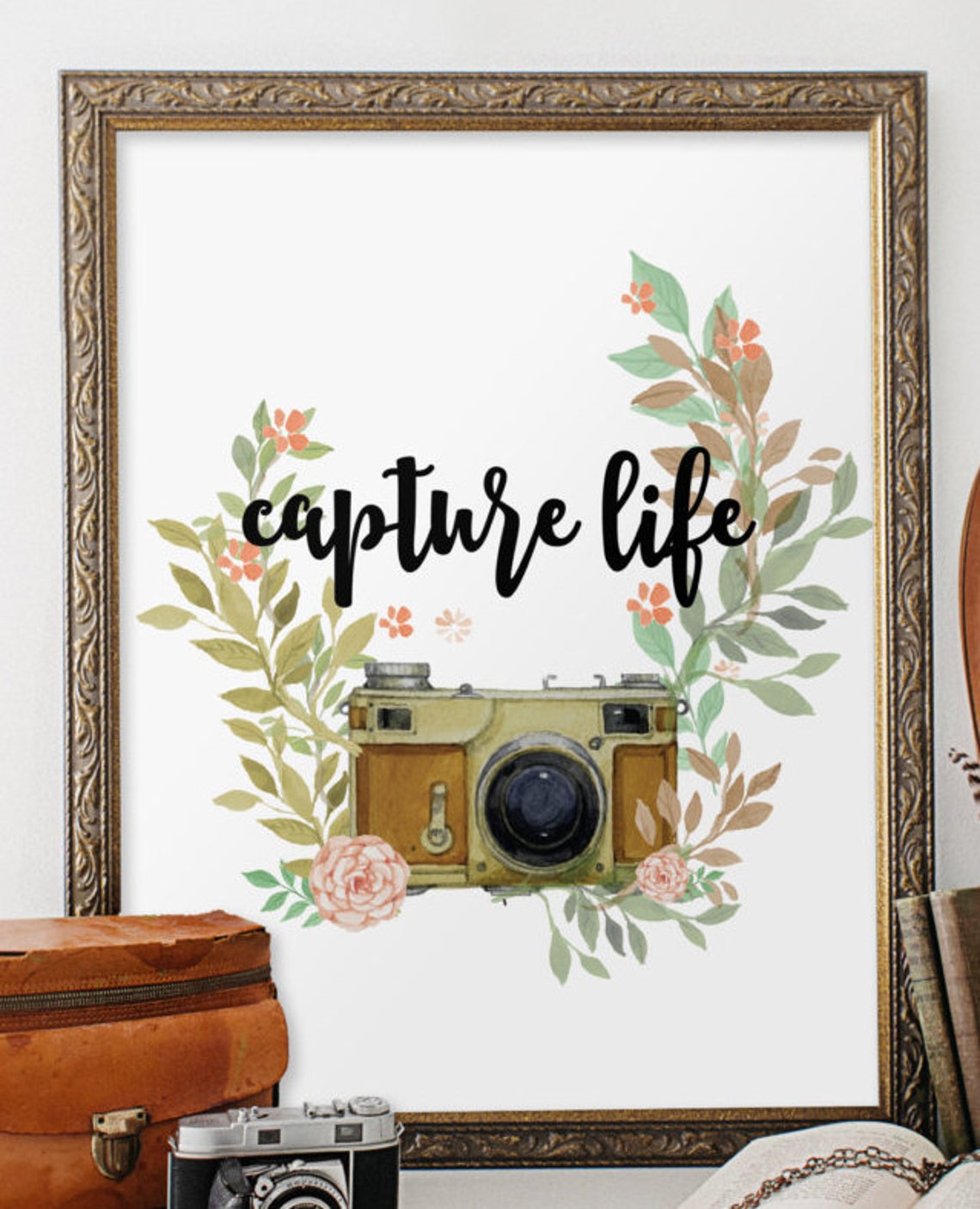 Camera Art Print Printable Art Inspirational Quote | Etsy