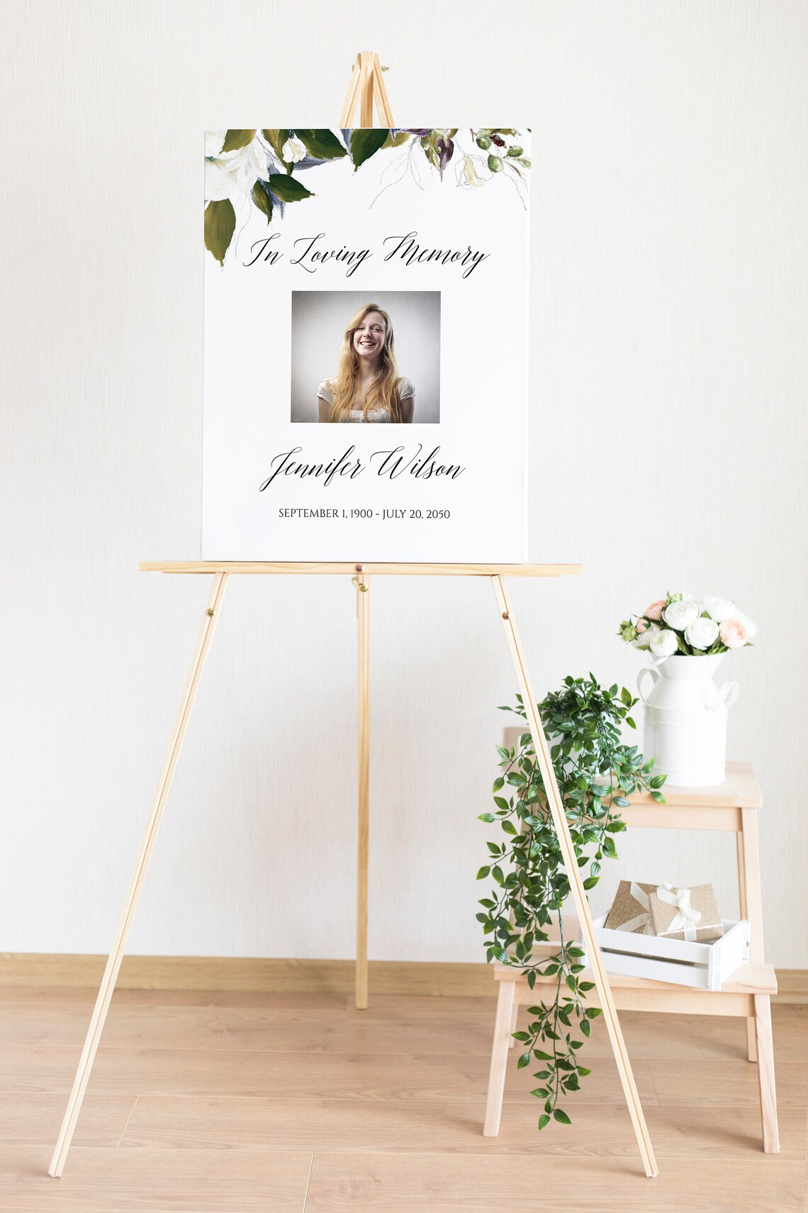 In Loving Memory Sign Memorial Sign Printable Funeral - Etsy