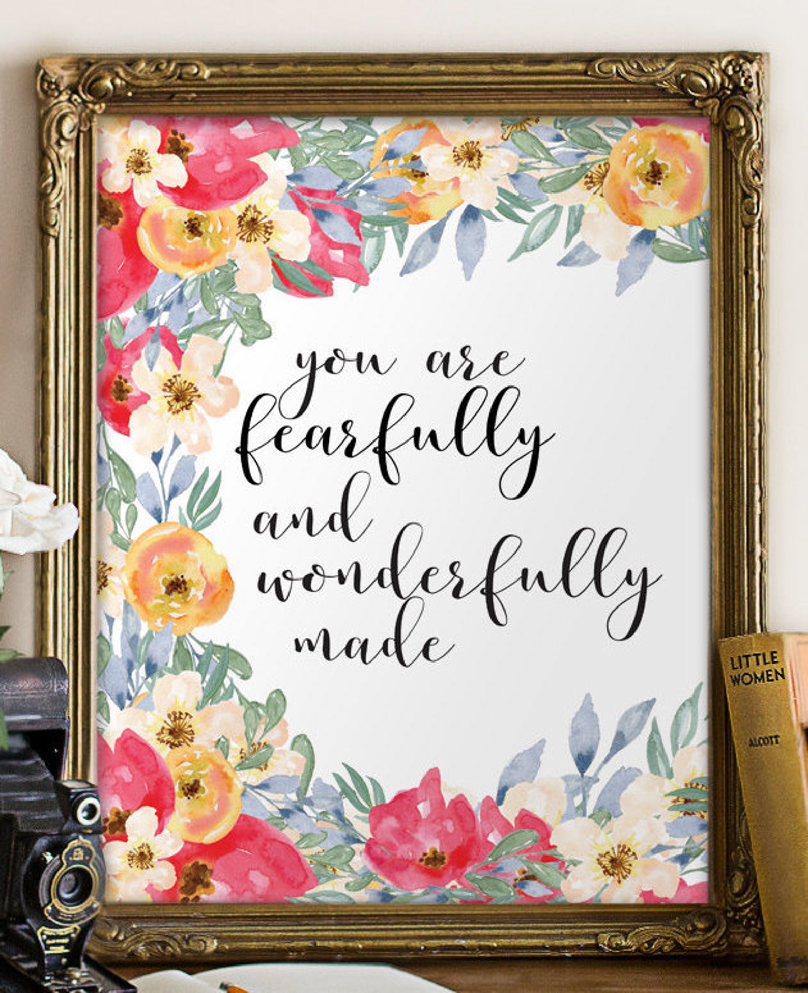 Fearfully and Wonderfully Made Christian Nursery Wall Art - Etsy